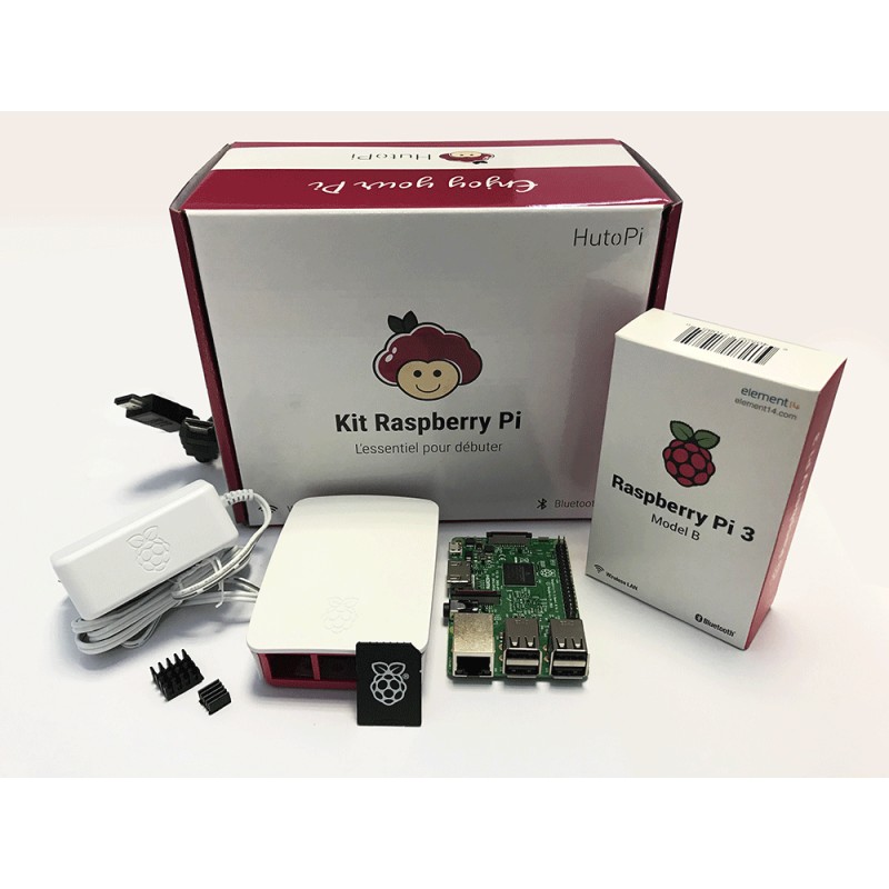 Kit Starter Raspberry pi3 1GB B - Aytoo, Distributeur Officiel du ...
