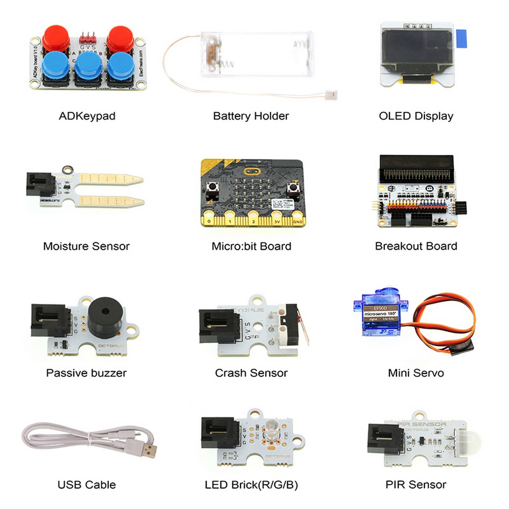 Micro:bit Tinker Kit Aytoo, Distributeur Officiel du Raspberry pi ...