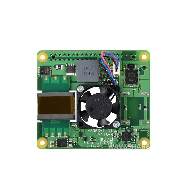 POE+ HAT (R2) pour Raspberry Pi 4 - Aytoo, Distributeur Officiel du ...