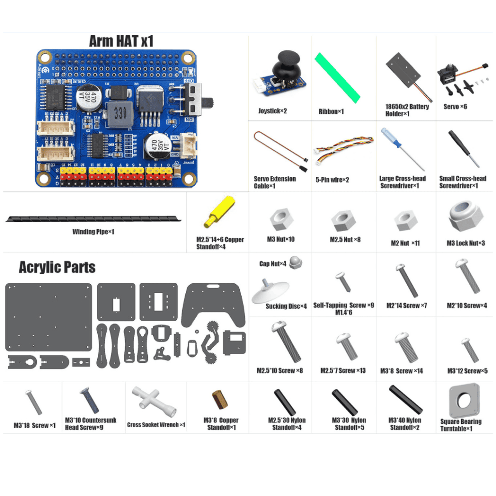 Kit de robot araignée hexagone-6 pods pour Raspberry Pi - Robot ...